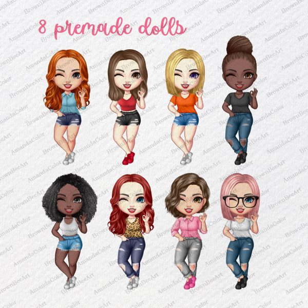 Sassy girls clipart, Naughty clipart, Chibi by AmandaColor